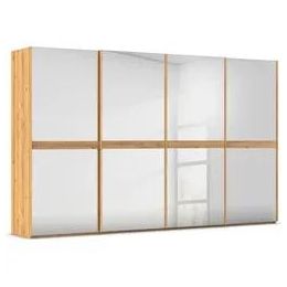 Schwebet&uuml;renschrank Rauch "Kleiderschrank Schrank Garderobe Schlafzimmerschrank SCALE-LINE", braun (asteiche), B:360cm H:223cm T:68cm, Holzwerkstoff, Schr&auml;nke, Schwebet&uuml;renschrank, edle Optik mit Bauchbinde in Korpusfarbe Spiegelfront MADE IN GERMANY