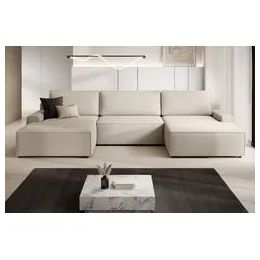 Wohnlandschaft Trendmanufaktur "Challenge, Schlafsofa mit Bettkasten, Couch in U-Form, Breite 333 cm", beige, B:333cm H:98cm T:168cm, 92% Polyester / 8% Nylon, Sofas, Wohnlandschaft, XXL Sofa mit Bettkasten & Schlaffunktion, auch in trendigem Cordstoff