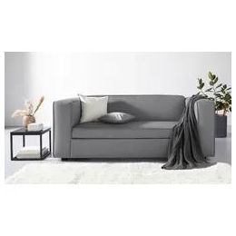 Schlafsofa Home Affaire "Asmund, Design-Schlafsofa, komfortable Bedienung", grau, B:210cm H:84cm T:95cm, Sofas, Schlafsofa, perfekter Sitzkomfort, Liegefl&auml;che 160/200 cm