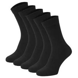 Jack & Jones Kurzsocken JACK & JONES "Socken JACBLACK SOCK 5 PACK JNR 5er Pack", M&auml;dchen, Gr. 33-37, schwarz, Obermaterial: 72% Baumwolle CO. 26% Polyester PES. 2% Elasthan EL., Socken