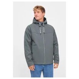 Softshelljacke Derbe "Isleby", Herren, Gr. XL, lava smoke_navy, Obermaterial: 100% Polyester; Futter: 100% Polyester, normal, Raglan&auml;rmel Windstopperb&uuml;ndchen, Jacken Softshelljacke, Wasserabweisend, winddicht, atmungsaktiv, w&auml;rmendes Fleece innen