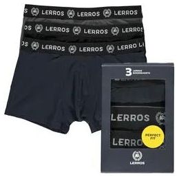 Boxershorts Lerros "Boxershorts Multicolor 3er Pack", Herren, Gr. M, schwarz (mix pack), 95% Baumwolle, 5% Elasthan, Unterhosen