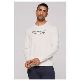 Sweater CMPD, Herren, Gr. S, wei&szlig;, Single Jersey, Material: 100% Baumwolle, bedruckt, regular fit normal, Rundhals, eingesetzt Rippb&uuml;ndchen, Sweatshirts Sweater, aus Baumwolle
