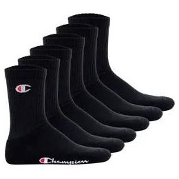 Kurzsocken Champion "Socken 6er Pack", Herren, Gr. 39-42, schwarz, Obermaterial: 70% Baumwolle CO. 28% Polyester PES. 2% Elasthan EL., Socken