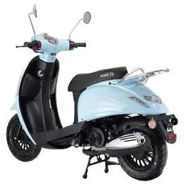 Motorroller Gt Union "Massimo 25", schwarz (babyblau matt, schwarz), Motorroller, ohne Topcase, 25 km/h, Luftgek&uuml;hlter Motor, B:67cm H:115cm L:189cm, Topseller