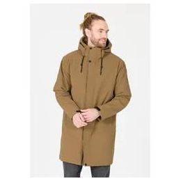 Parka WHISTLER "Volcan", Herren, Gr. M, gr&uuml;n (braun), 100% Polyester, unifarben, lang, ohne Ausschnitt, Jacken Parka, Mit 10.000 mm Wassers&auml;ule