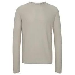!Solid Strickfleece-Pullover SOLID "Strickpullover SDJarah", Herren, Gr. XXL, beige (oatmeal melange), Obermaterial: 50% Baumwolle CO. 50% Polyacryl PAN., Pullover