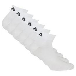 Kurzsocken Fila "Socken 6er Pack", Herren, Gr. 43-46, wei&szlig;, Obermaterial: 75% Baumwolle CO. 23% Polyester PES. 2% Elasthan EL., Socken