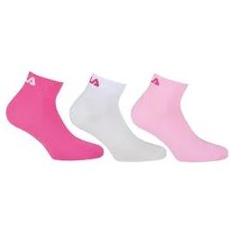 Sneakersocken Fila "Socken 3er Pack", Herren, Gr. 39-42, pink (pink panther), Obermaterial: 75% Baumwolle CO. 23% Polyester PES. 2% Elasthan EL., Socken Sneakersocken