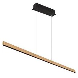 Globo LIGHTING LED-H&auml;ngeleuchte "DENTSY", beige (natur), 1, H: 120cm, 1 Stk., Leuchten, H&ouml;henverstellbar, Stufenloser Touchdimmer, Touch Ein/Aus, Esszimmer