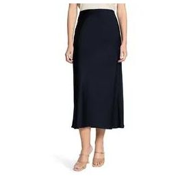 Maxirock Vera Mont "Damen wadenlang", Damen, Gr. 36, blau (night sky), Satin, Obermaterial: 100% Polyester, gerade lang, R&ouml;cke Maxirock, Material