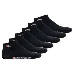Kurzsocken Champion "Socken 6er Pack", Herren, Gr. 39-42, schwarz, Obermaterial: 71% Baumwolle CO. 23% Polyester PES. 4% Polyamid PA. 2% Elasthan EL., Socken