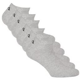 Sneakersocken Fila "Socken 6er Pack", Damen, Gr. 35-38, grau, Obermaterial: 75% Baumwolle CO. 23% Polyester PES. 2% Elasthan EL., Socken Sneakersocken