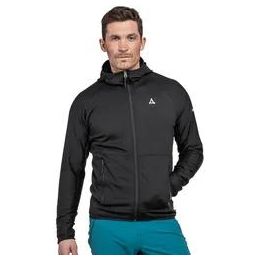 Sch&ouml;ffel Fleecejacke SCH&Ouml;FFEL "Fleece Hoody Style Cascata MNS", Herren, Gr. 48, schwarz, Obermaterial: 93% Polyester, 7% Elasthan, normal, Jacken Fleecejacke, &Uuml;bergangsjacke f&uuml;r sportliche Aktivit&auml;ten, w&auml;rmend und atmungsaktiv