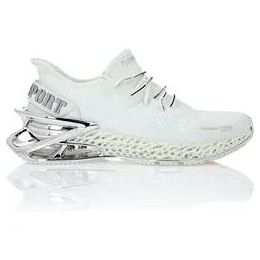 Sneaker Plein Sport "Thunder Force Genx", Damen, Gr. 44, Normalschaft, 0191, wei&szlig;, nickel, Schuhe Sneaker