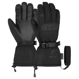 Skihandschuhe Reusch "Falcon GORE-TEX", Damen, Gr. 8, schwarz, 91% Polyester, 8% Ziegenleder, 1% Elasthan, mehrfarbig, Handschuhe, mit wasserdichter und atmungsaktiver Funktion
