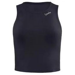 Tanktop WINSHAPE "AET136C", Damen, Gr. XS, schwarz, 85% Polyester, 15% Elasthan, Rundhals, Tops Tanktop, Functional Comfort