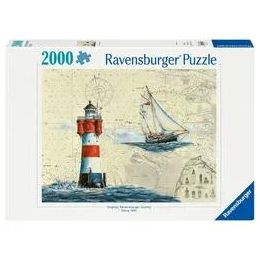 Puzzle Ravensburger "Romantischer Leuchtturm", bunt, Puzzles, KinderB:98cm H:75cm, Pappe, Motiv, Made in Germany, B:98cm H:75cm
