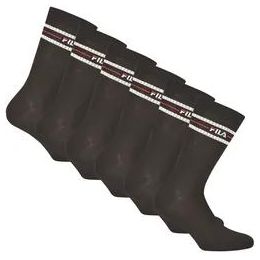 Kurzsocken Fila "Socken 6er Pack", Herren, Gr. 43-46, schwarz, Obermaterial: 80% Baumwolle CO. 18% Polyester PES. 2% Elasthan EL., Socken