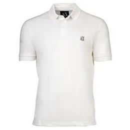 Giorgio Armani Poloshirt ARMANI EXCHANGE "Poloshirt", Herren, Gr. L, wei&szlig;, Obermaterial: 100% Baumwolle CO., Shirts