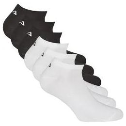 Sneakersocken Fila "Socken 6er Pack", Damen, Gr. 43-46, schwarz (schwarz, wei&szlig;), Obermaterial: 75% Baumwolle CO. 23% Polyester PES. 2% Elasthan EL., Socken Sneakersocken