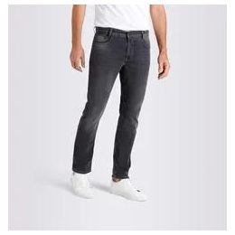 Tapered-fit-Jeans MAC "Jog ́n Jeans", Herren, Gr. 38, L&auml;nge 30, grau (grau used), Denim/Jeans, Obermaterial: 90% Baumwolle, 8% Polyester, 2% Elasthan, unifarben, regular fit lang, Jeans, im Five-Pocket Style