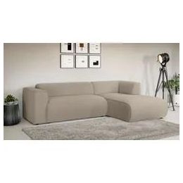 Ecksofa Home Affaire "GENTON L-Form (257 cm), zeitlos & stilvolles Design", beige, B:257cm H:78cm T:161cm, 100% Polyester, Sofas, Ecksofa, Aufwendig gepolstert, in Cord, Chenille und Struktur