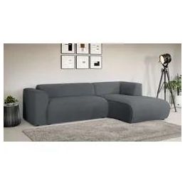 Ecksofa Home Affaire "GENTON L-Form (257 cm), zeitlos & stilvolles Design", grau (anthrazit), B:257cm H:78cm T:161cm, 100% Polyester, Sofas, Ecksofa, Aufwendig gepolstert, in Cord, Chenille und Struktur