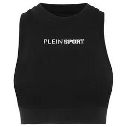 Lauftop Plein Sport "Sport Top", Damen, Gr. XL, schwarz (02, schwarz), Obermaterial: 92% Nylon, 8% Spandex, Tops
