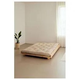 Bettgestell KARUP DESIGN "Social Bed, ohne Matratze, FSC-zertifiziertes Massivholz", beige (kiefer klar lackiert), B:188cm H:23cm L:204cm, Betten, Bettgestell, wahlweise mit oder ohne verstellbares Zubeh&ouml;r, Bett in mehreren Gr&ouml;&szlig;en