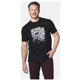 T-Shirt Jan Vanderstorm "T-Shirt RANSTEIN", Herren, Gr. 4XL, schwarz, Obermaterial: 100% Baumwolle CO., comfort fit normal, Rundhals, Shirts T-Shirt
