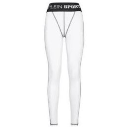 Leggings Plein Sport "Leggings", Damen, Gr. S, US-Gr&ouml;&szlig;en, wei&szlig; (01, wei&szlig;), Obermaterial: 90% Polyester, 10% Elasthan, Hosen Leggings