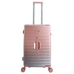 Koffer Saxoline "Elite Trunk", Gr. B/H/T: 41cm x 65cm x 33cm, rosa, Koffer, mit einer robusten ABS/PC-Schale