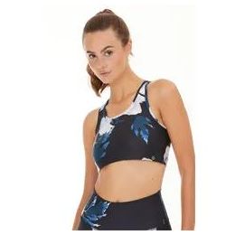 ENDURANCE ATHLECIA Sport-BH ATHLECIA "FRANCE W", Damen, Gr. XS, schwarz (schwarz, blau), 81% Polyester, 19% Elasthan, gebl&uuml;mt, mehrfarbig, BHs Sport-BH, mit atmungsaktivem Funktionsmaterial