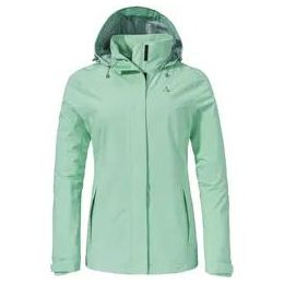 Sch&ouml;ffel Regenjacke SCH&Ouml;FFEL "Jacket Gmund L", Damen, Gr. 48, blau (botanical sky), Obermaterial: 100% Polyester. Futter: 100% Polyester, normal, Jacken Regenjacke, sportlicher Stil, wasserdicht, winddicht, atmungsaktiv, &Uuml;bergangsjacke