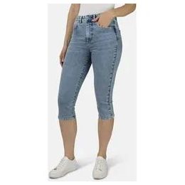 7/8-Jeans STOOKER WOMEN "Denim Capri Skinny Fit Jeans", Damen, Gr. 38, L&auml;nge 21, blau (light blau used), Denim/Jeans, 82% Baumwolle, 17% Polyester, 1% Elasthan, skinny fit 7/8-L&auml;nge, Jeans, Skinny Fit Casual Clean Wash Denim Jeans Magic Shape Effekt f&uuml;r Damen