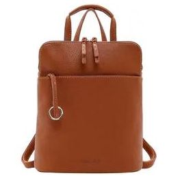 Rucksack SURI FREY "Rucksack SFY Debby", Damen, Gr. B/H/T: 33cm x 31cm x 13cm, braun (cognac 700), Obermaterial: 60% Polyurethan PU. 40% Polyester PES., Rucks&auml;cke Rucksack