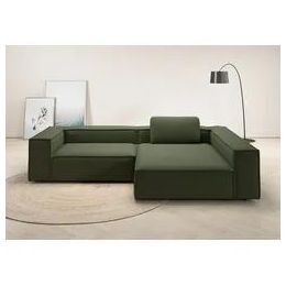 Ecksofa Home Affaire "Watertown, moderne XXL L-Form, 306 cm breit", gr&uuml;n (oliv), B:306cm H:68cm T:191cm, 100% Polyester, Sofas, Ecksofa, Komfortabel mit tiefer Sitzfl&auml;che &ndash; ideal f&uuml;r gro&szlig;e Wohnr&auml;ume