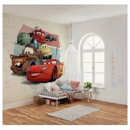 Kindertapete Komar "Disney and Pixar Cars Open Road", bunt, B:250m H:250m, Vlies, Tapeten