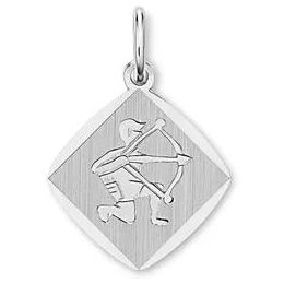 Sternzeichenanh&auml;nger ONE ELEMENT "Sternzeichen Anh&auml;nger aus 925 Silber", silber, Schmuckanh&auml;nger, Damen, Sch&uuml;tze im Setmit Halskette, Steinbock, Silber 925 (Sterlingsilber), Symbol mit Herz &ndash; ein feines Geschenk f&uuml;r viele Anl&auml;sse