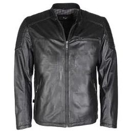 Lederjacke Maze "42024132", Herren, Gr. XL, schwarz, Obermaterial: 100% Lammleder. Futter: 100% Polyester. Wattierung: 100% Polyester. Strickmaterial: 95% Baumwolle, 5% Elasthan, Jacken