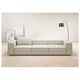 3,5-Sitzer Home Affaire "Watertown, modernes Big-Sofa XXL, 336 cm Breite, auch in Feincord", beige (nature), B:336cm H:68cm T:98cm, 96% Polyester, 4% Nylon, Sofas, Riesiges Designersofa mit viel Platz & weichen Bez&uuml;gen in Trendfarben