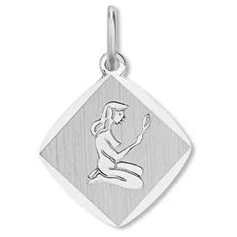 Sternzeichenanh&auml;nger ONE ELEMENT "Sternzeichen Anh&auml;nger aus 925 Silber", silber, Schmuckanh&auml;nger, Damen, JungfrauimSetmitHalskette, Steinbock, Silber 925 (Sterlingsilber), Symbol mit Herz &ndash; ein feines Geschenk f&uuml;r viele Anl&auml;sse