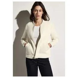Blouson Cecil, Damen, Gr. XL (44), beige (beige meringues), Stoff, Obermaterial: 90% Polyester, 10% Viskose; Futter: 100% Polyester, unifarben, gerade normal, hoch geschlossener Ausschnitt, B&uuml;ndchen, Jacken Blouson, mit Stehkragen
