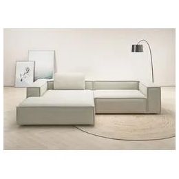 Ecksofa Home Affaire "Watertown, modernes XXL L-Form, 306 cm breit", beige (nature), B:306cm H:68cm T:191cm, 100% Polyester, Sofas, Ecksofa, Gro&szlig;z&uuml;giges Lounge-Sofa mit viel Platz f&uuml;r die Familie