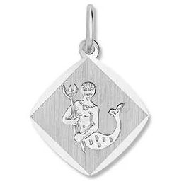 Sternzeichenanh&auml;nger ONE ELEMENT "Sternzeichen Anh&auml;nger aus 925 Silber", silber, Schmuckanh&auml;nger, Damen, Wassermann im Setmit Halskette, Steinbock, Silber 925 (Sterlingsilber), Symbol mit Herz &ndash; ein feines Geschenk f&uuml;r viele Anl&auml;sse