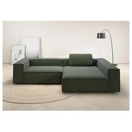 Ecksofa Home Affaire "Watertown, moderne XXL L-Form, 306 cm breit", gr&uuml;n (oliv), B:306cm H:68cm T:191cm, 95% Polyester, 5% Nylon, Sofas, Ecksofa, Komfortabel mit tiefer Sitzfl&auml;che &ndash; ideal f&uuml;r gro&szlig;e Wohnr&auml;ume