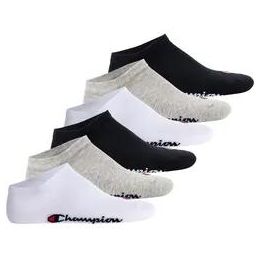 Sneakersocken Champion "Socken 6er Pack", Herren, Gr. 39-42, bunt (schwarz, wei&szlig;, grau), Obermaterial: 71% Baumwolle CO. 23% Polyester PES. 4% Polyamid PA. 2% Elasthan EL., Socken Sneakersocken