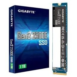 Gigabyte interne SSD "Gen3 2500E SSD 1TB", blau (ohne farbbezeichnung), B:8cm H:1,8cm T:14cm, Festplatten