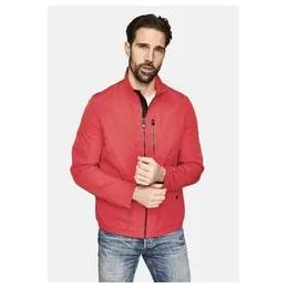 Outdoorjacke NEW CANADIAN "shape memory", Herren, Gr. 52, rot, 100% Polyester, unifarben, kurz, hoch geschlossener Ausschnitt, Jacken Outdoorjacke, mit Netzfutter